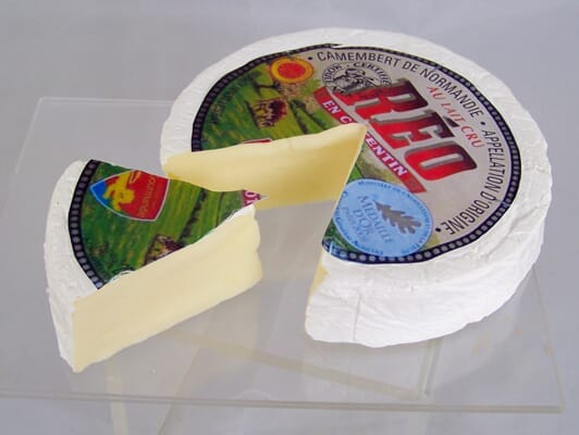 Fake Camembert Cheese Round with Wedge - Props America