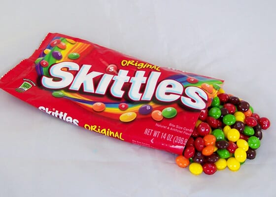 Spilled Bag of Fake Skittles - Props America